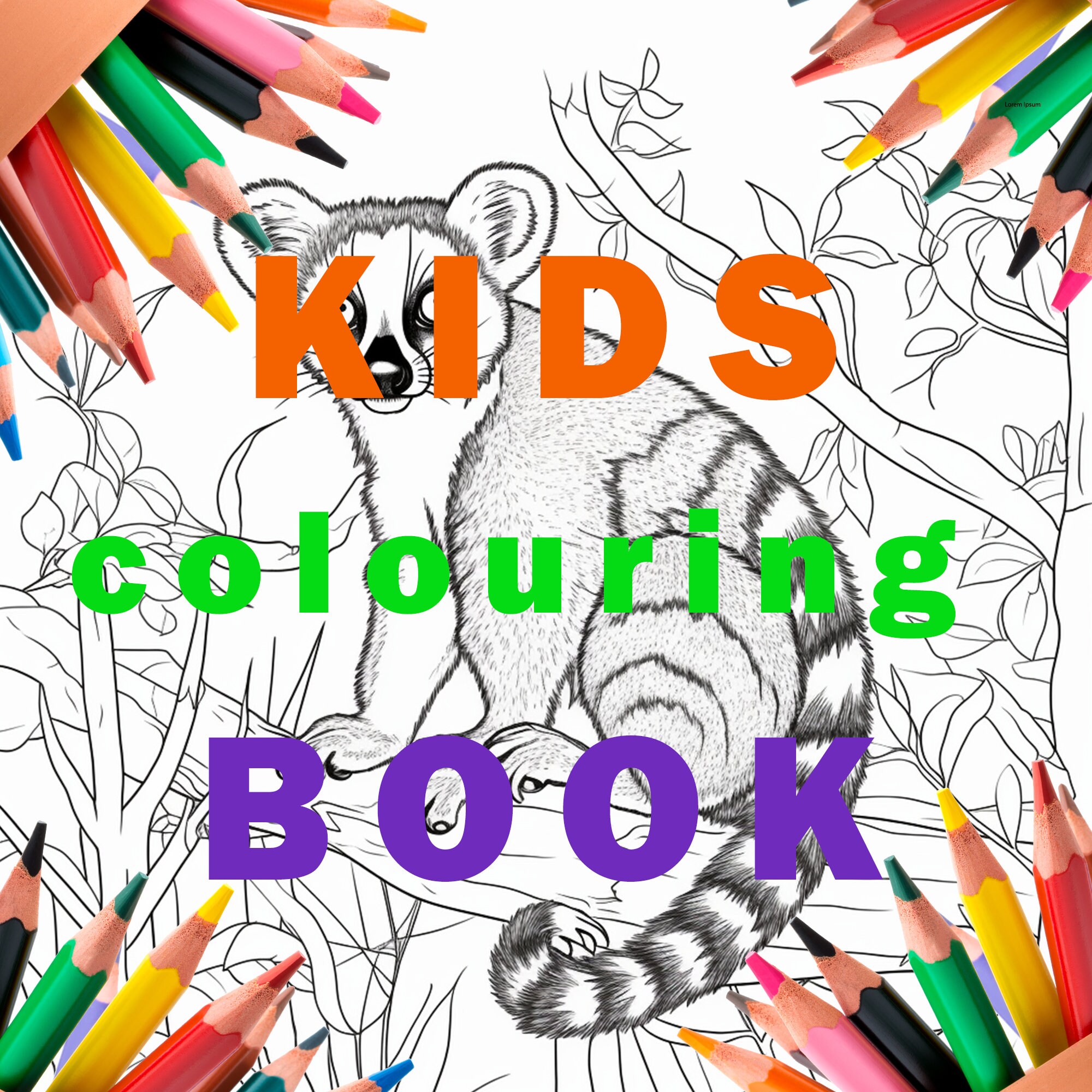 Printable Kids Coloring Book With 14 Beautiful Pages Full of Cute ...