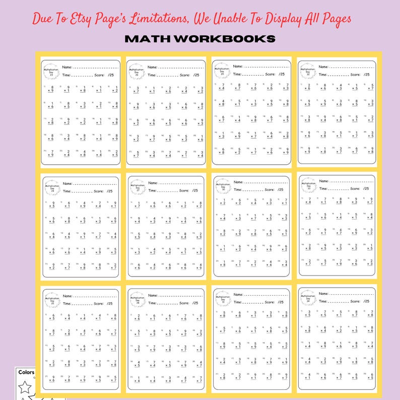 Preschool Kindergarten Kids Learning, Math Workbooks, Numbers ...