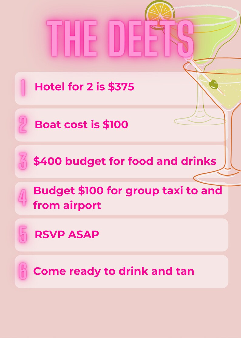 Alex Bachelorette Invite. 5x7 Digital and Print Template Invite ...