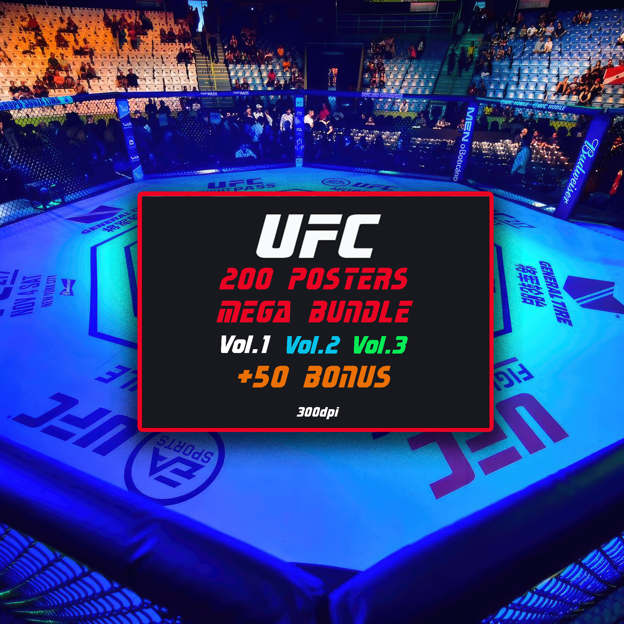 UFC Poster Set of 200, UFC Wall Art, MMA Wall Decor, Boxing Prints ...