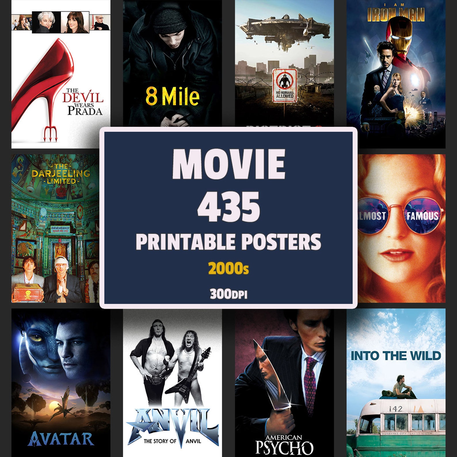 435 Movie Posters, Movie Poster Set From 2000s, Classic Movie Posters ...