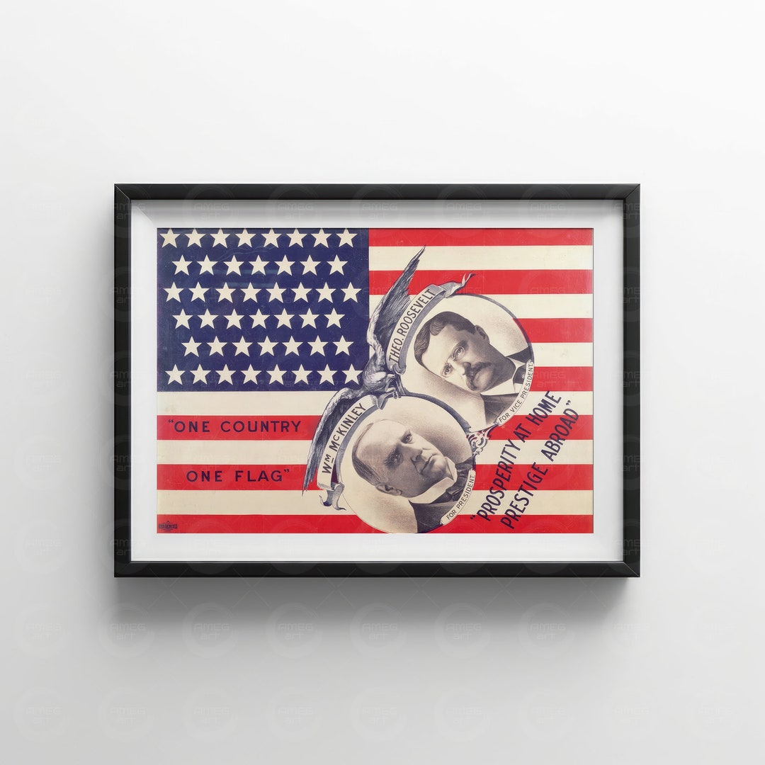 Electoral Poster for the American Presidential Election of 1900 ...