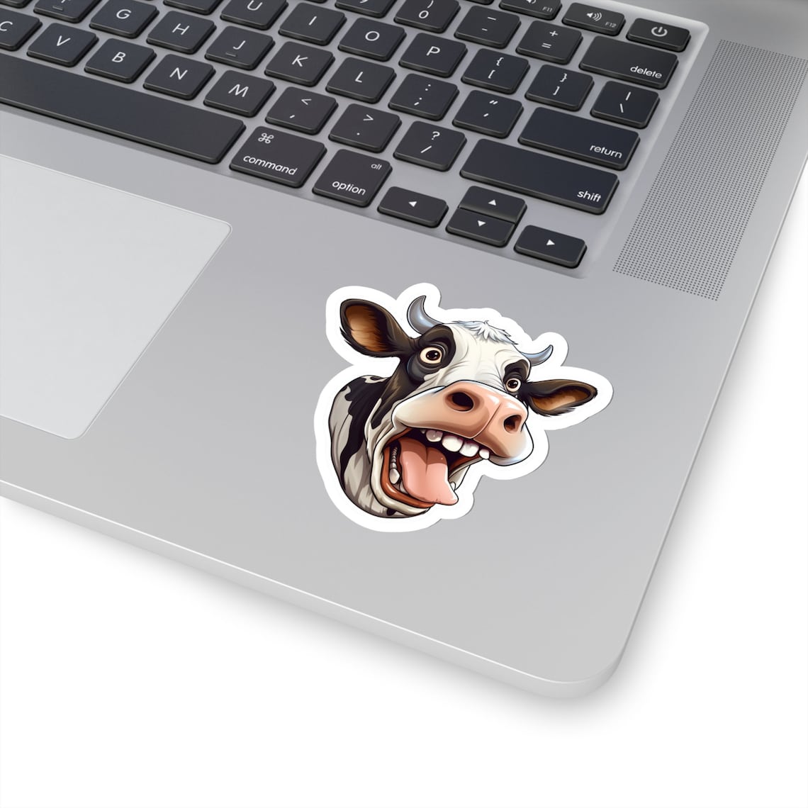 Laughing Cow Face Laptop Stickers, Cow Car Stickers, Phone Case ...