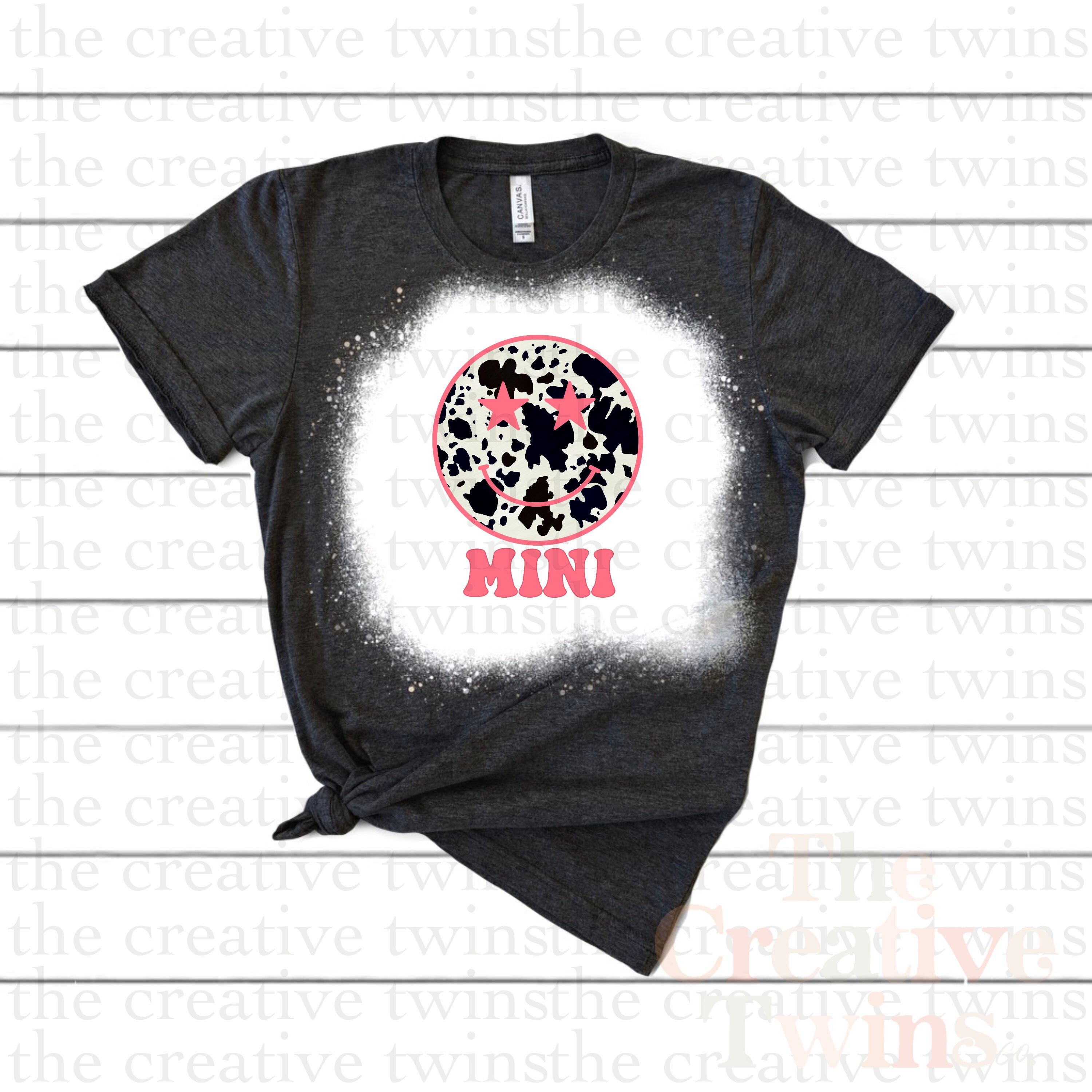 Cow Print Smiley Mini PNG Digital Design | Sublimation Design | Mini ...