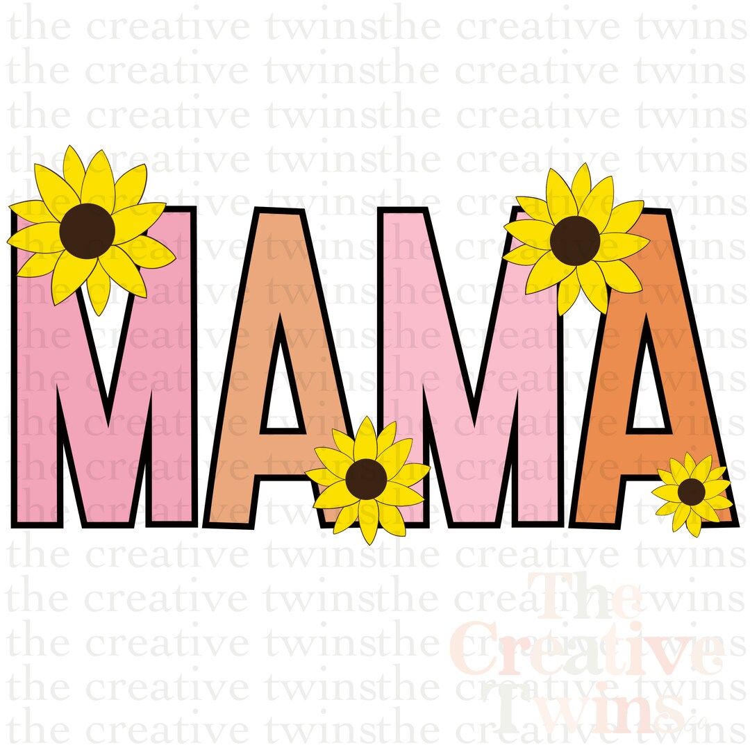 Mama Sunflower PNG Digital Design | Sublimation Design | Sunflower ...