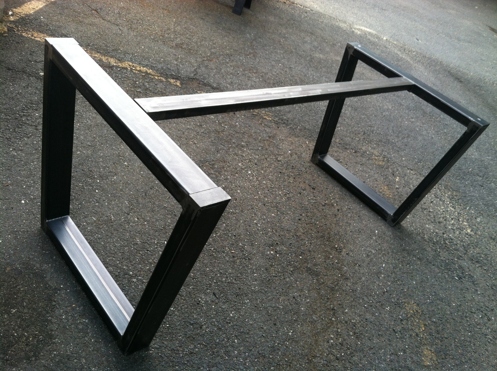 Industrial Style Steel Table Base - Etsy