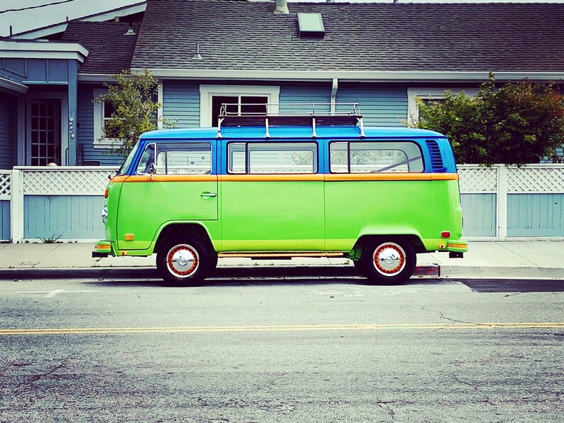 VW Van Life Art Photography Print, Unframed Wall Art, Pop of Color ...