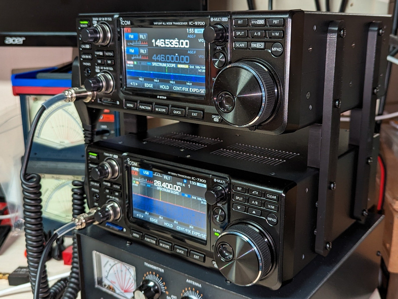 3D Printed Stacking Brackets for Icom IC-7300 and IC-9700 - Etsy