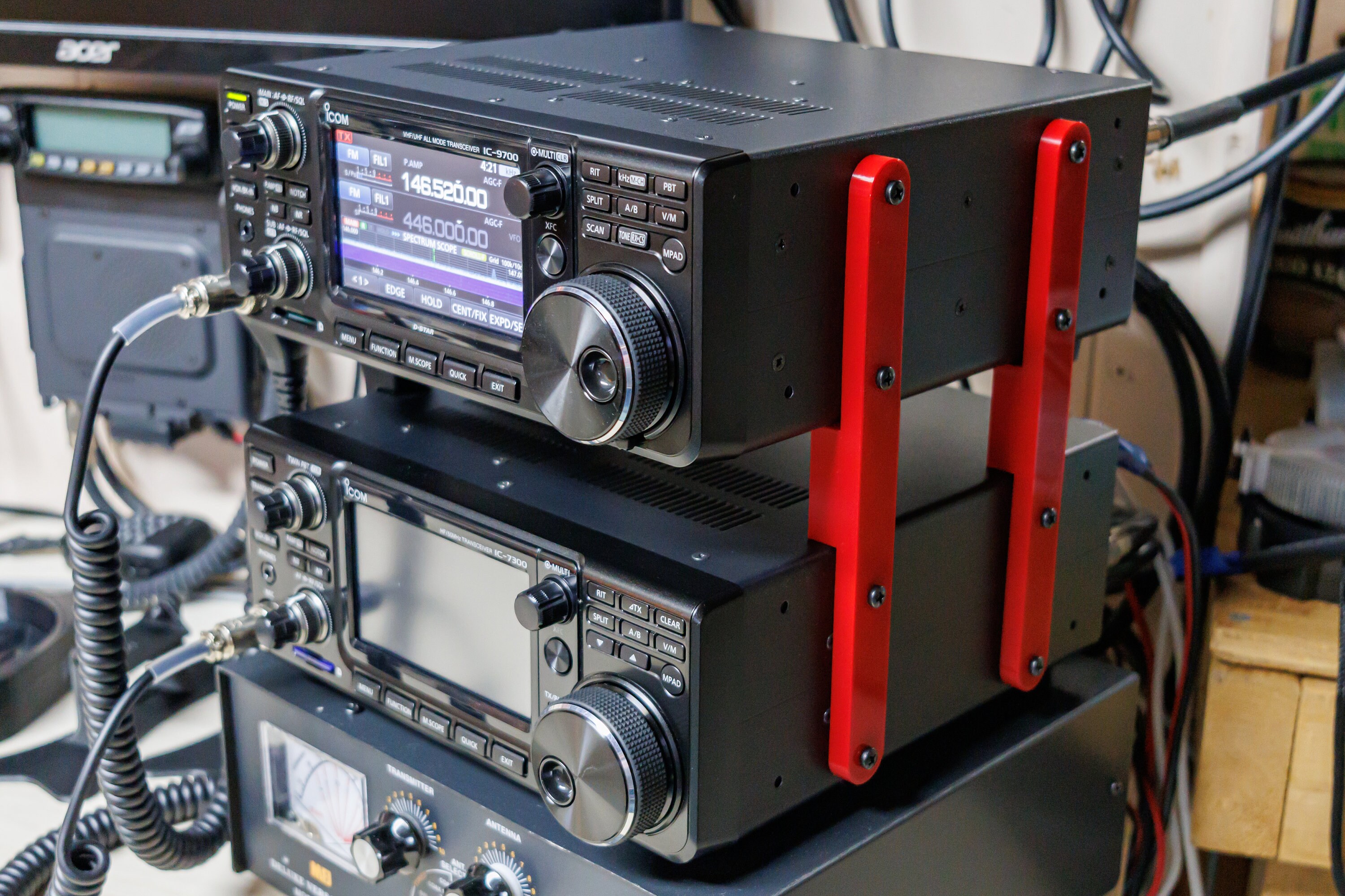 3D Printed Stacking Brackets for Icom IC-7300 and IC-9700 - Etsy