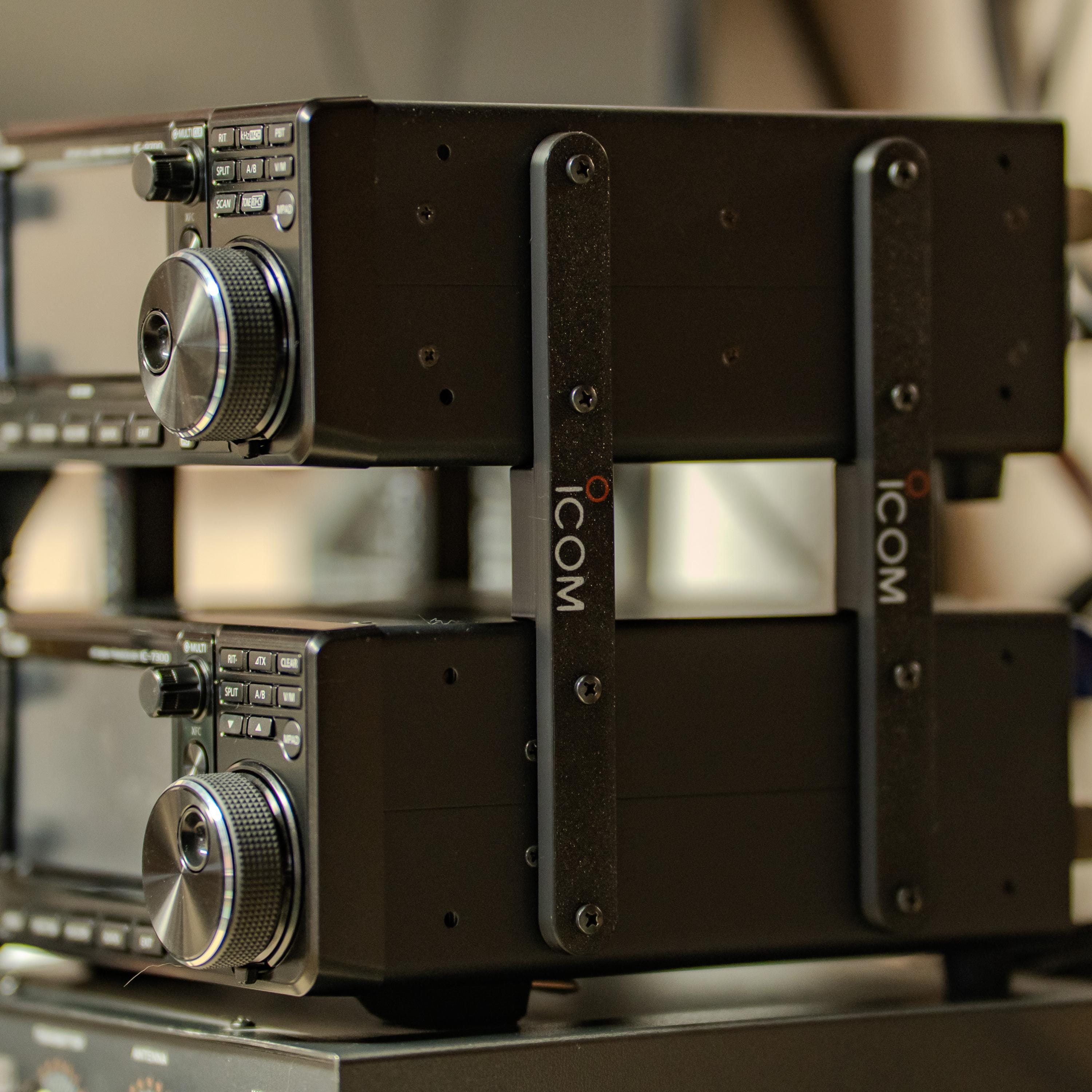 3D Printed Stacking Brackets for Icom IC-7300 and IC-9700 With Logo - Etsy