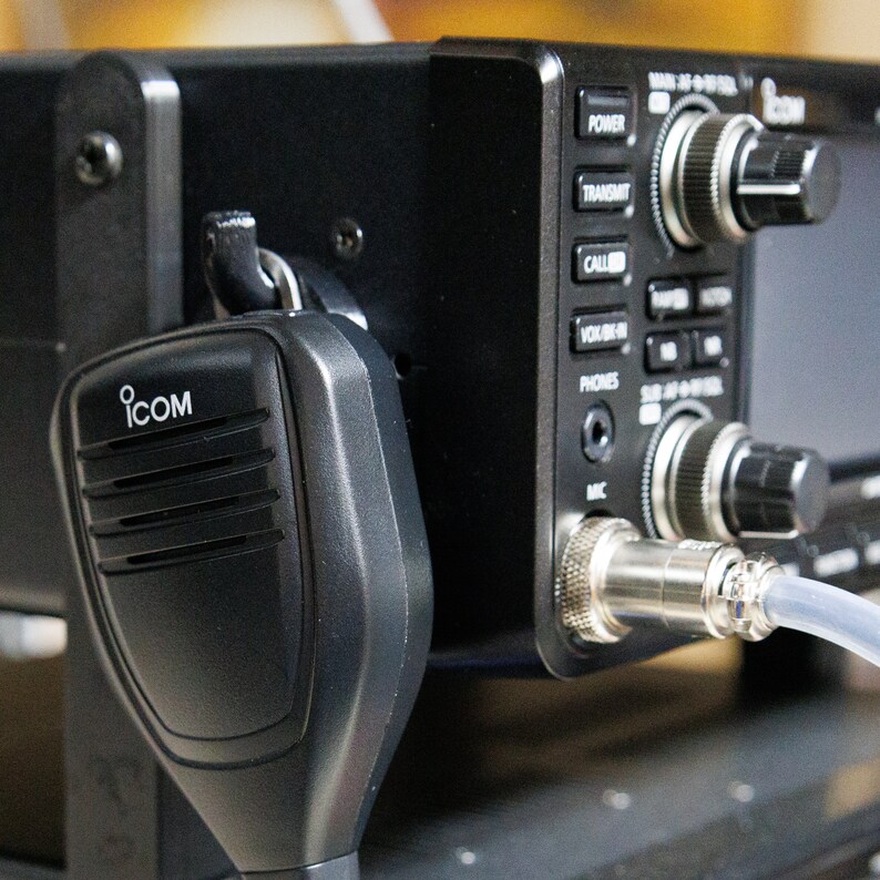 3D Printed Icom IC-9700 and IC-7300 Style Ham Radio Mic Hanger - Etsy