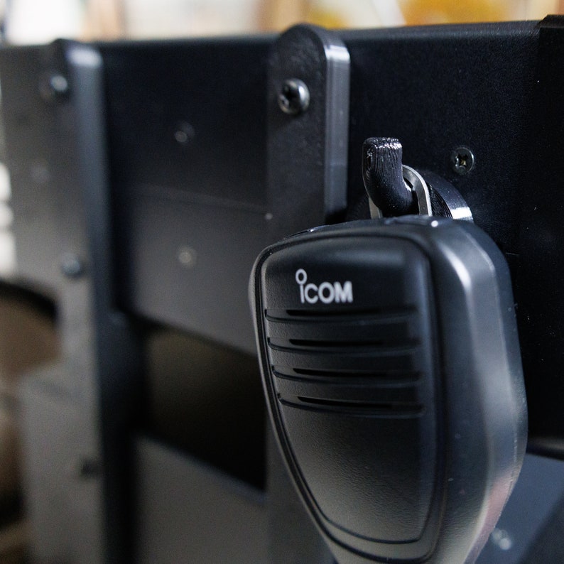 3D Printed Icom IC-9700 and IC-7300 Style Ham Radio Mic Hanger - Etsy