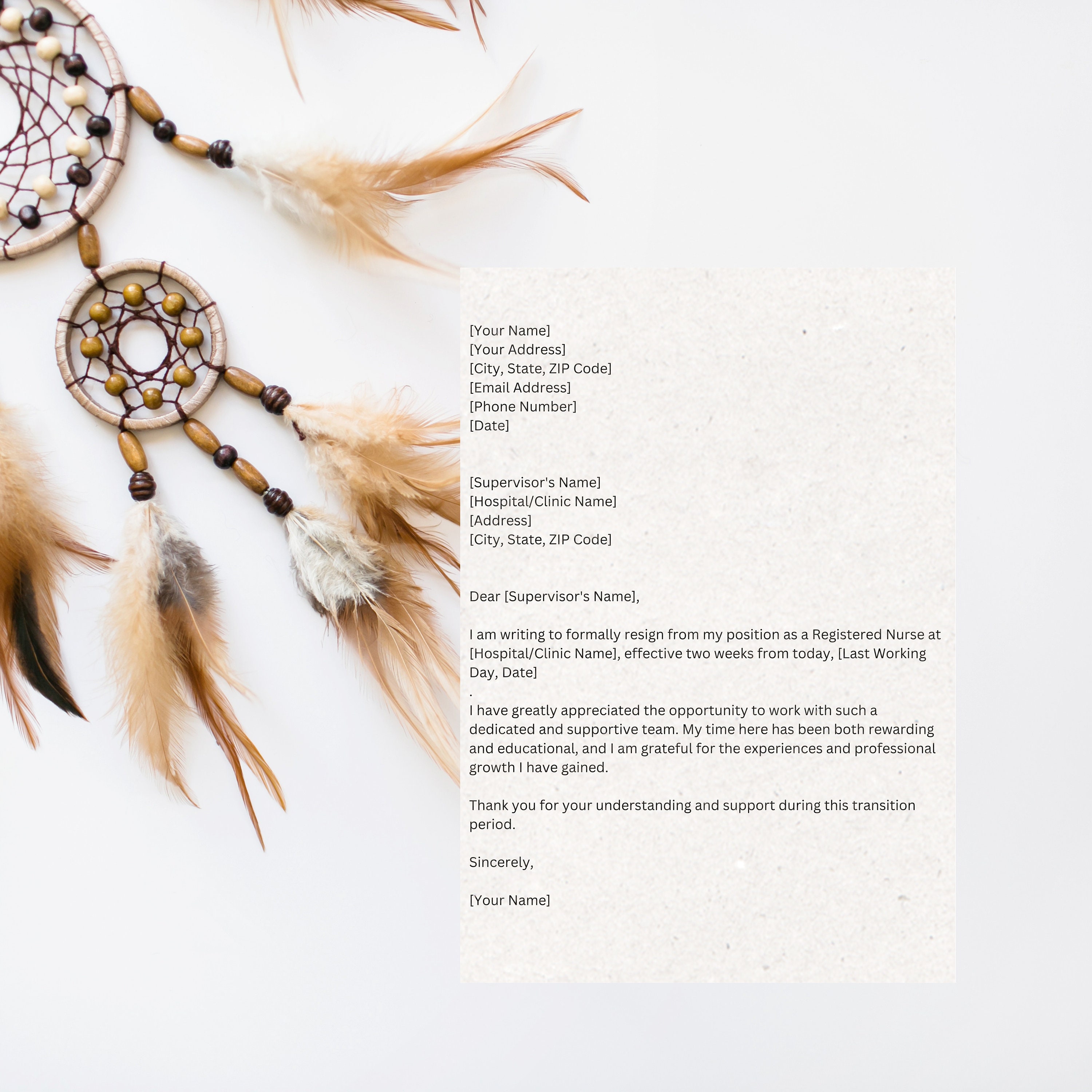 Simple Resignation Letter Template | Instant Download - Etsy