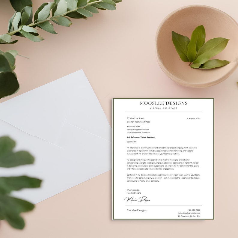 Professional Resignation Letter Template | Immediate Download - Etsy