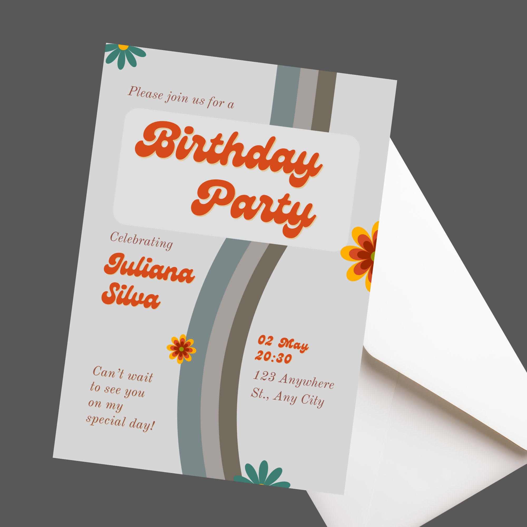 Editable Birthday Invitation Template | Printable Digital Download ...