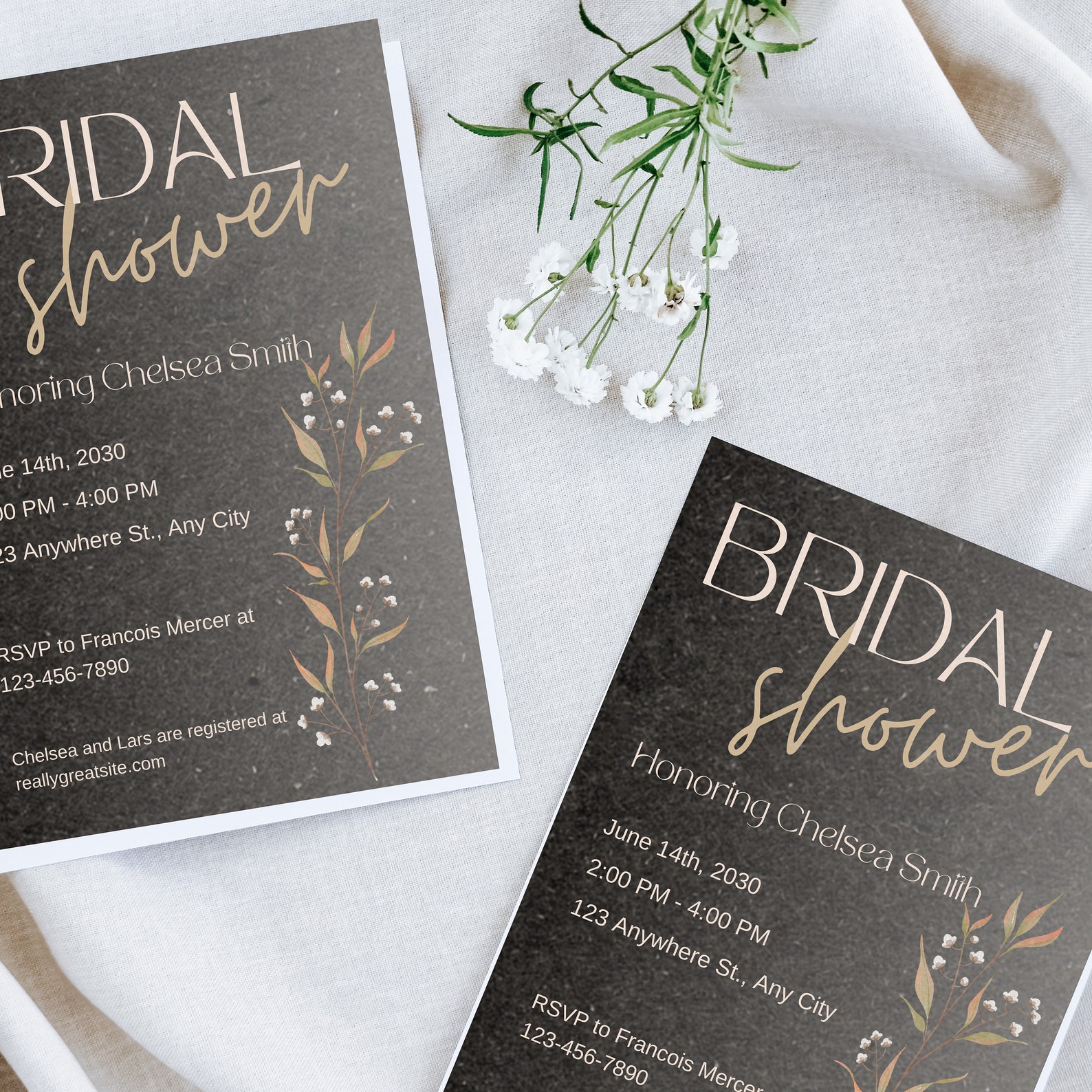 Editable Bridal Shower Invitation Template | Printable Digital Download ...
