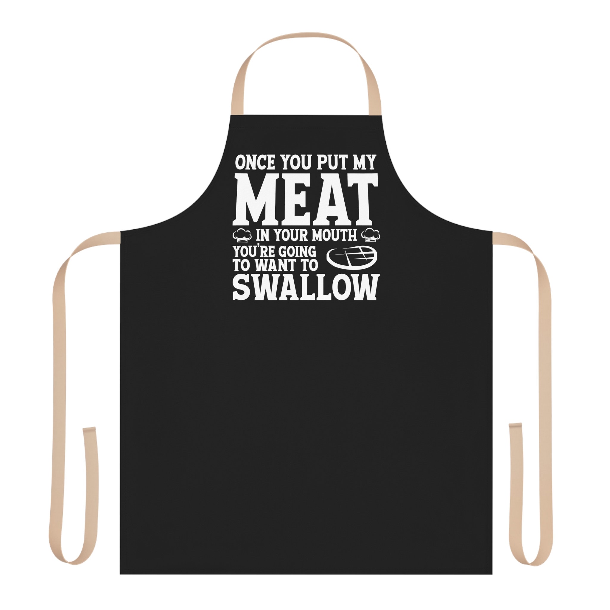 Funny Apron Personalized Apron BBQ Apron Meat in Your Mouth Custom ...