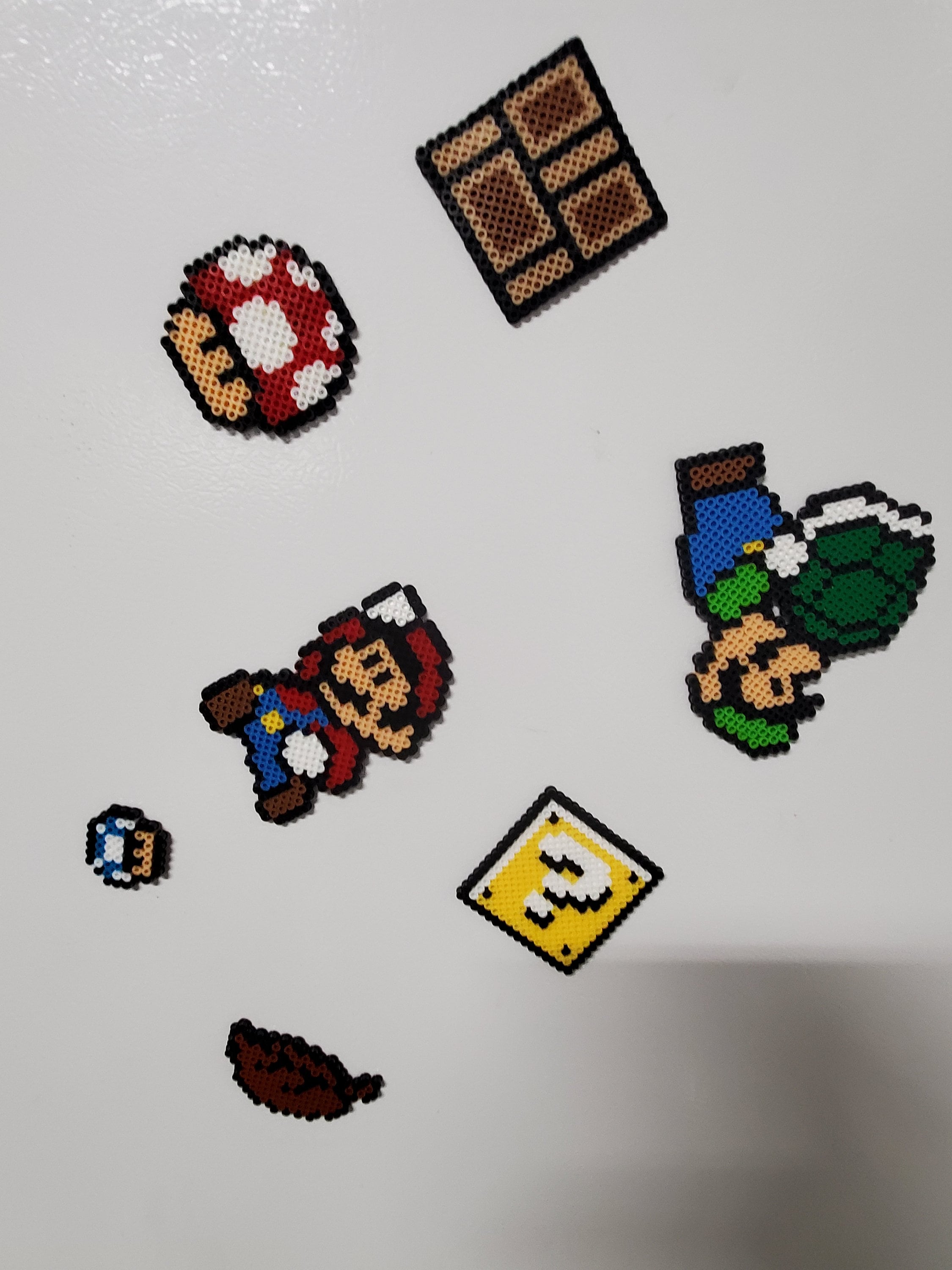 Mario Bros Perler Beads With Magnets - Etsy