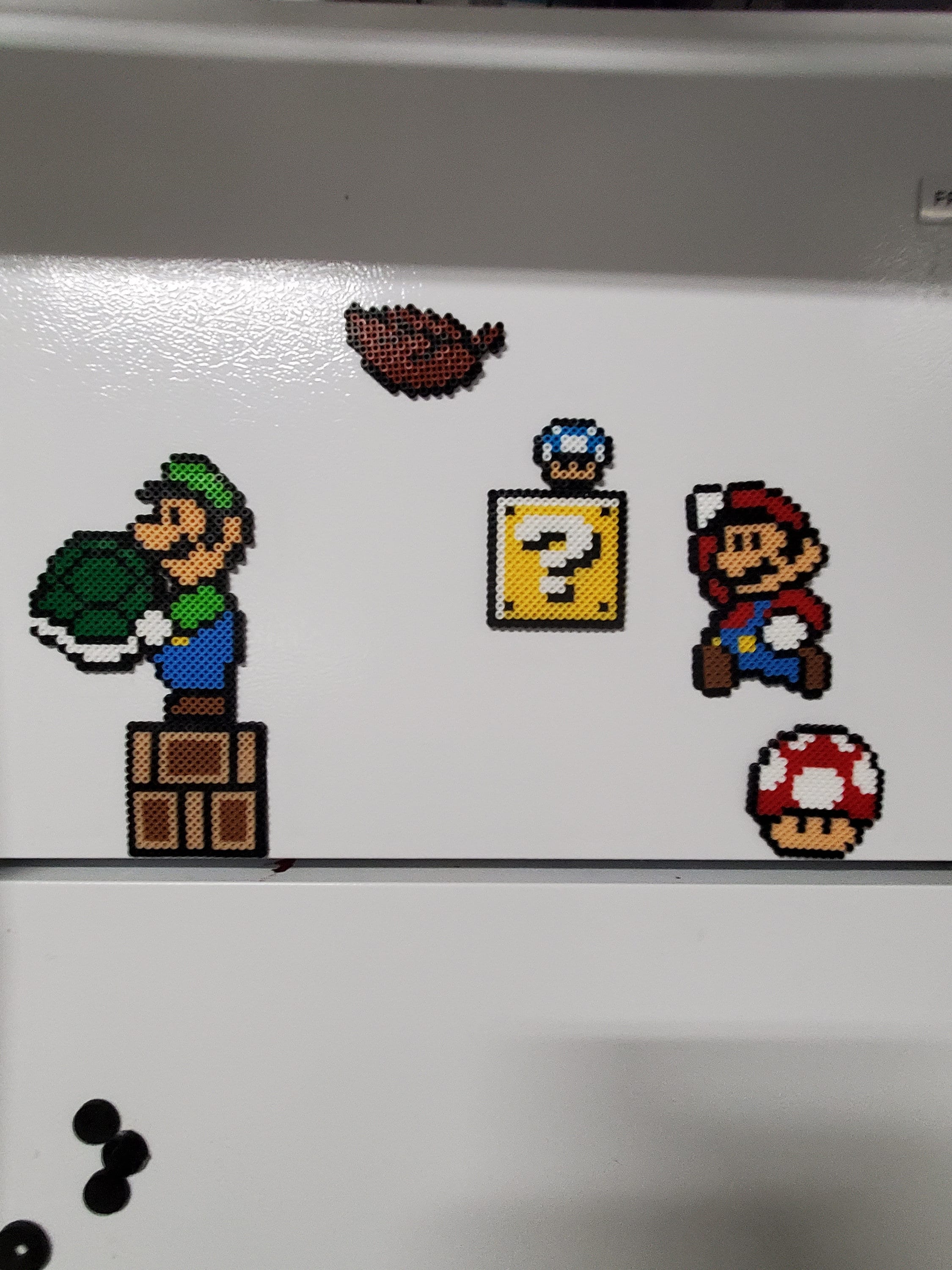 Mario Bros Perler Beads With Magnets - Etsy