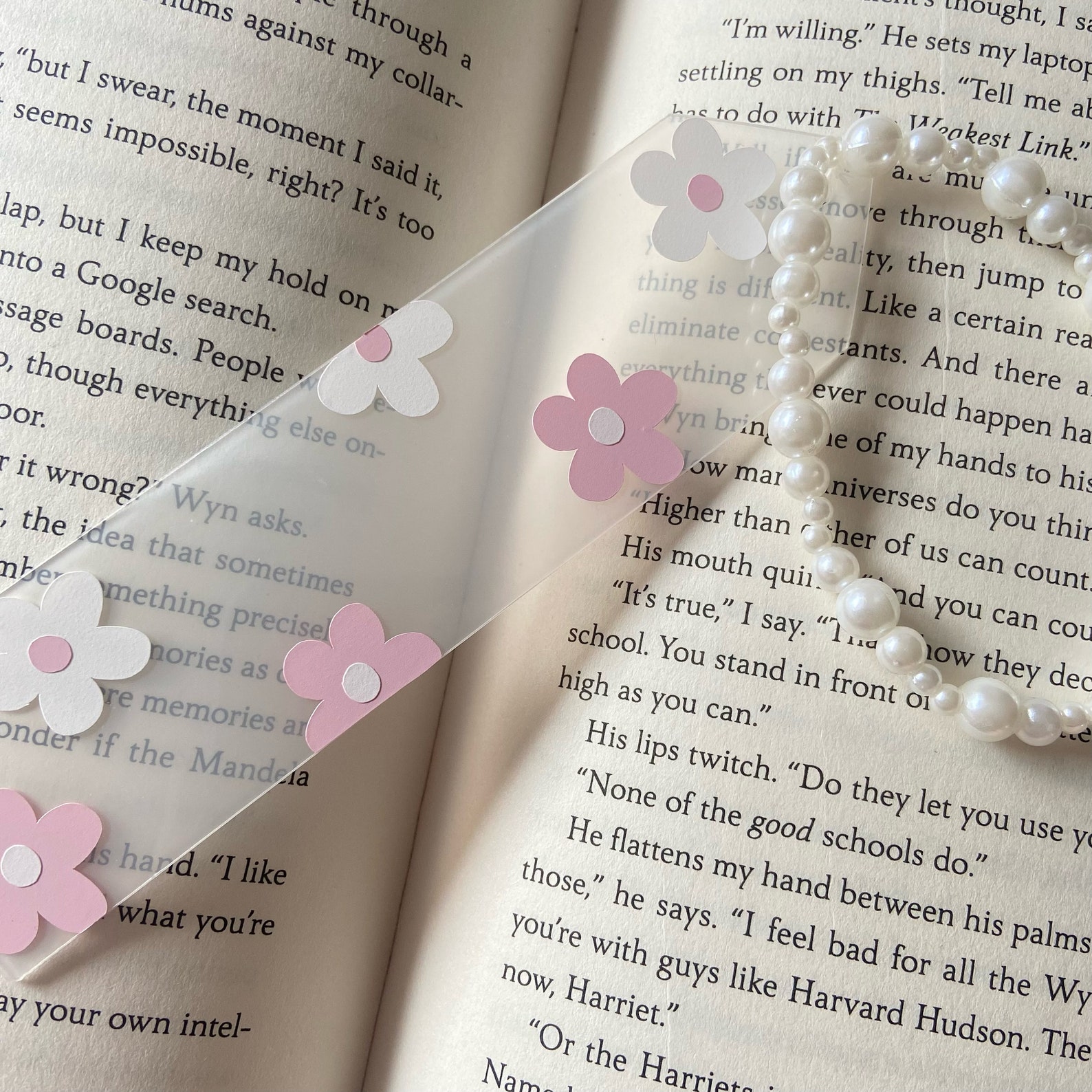 Pearl Beaded Bookmark - Etsy
