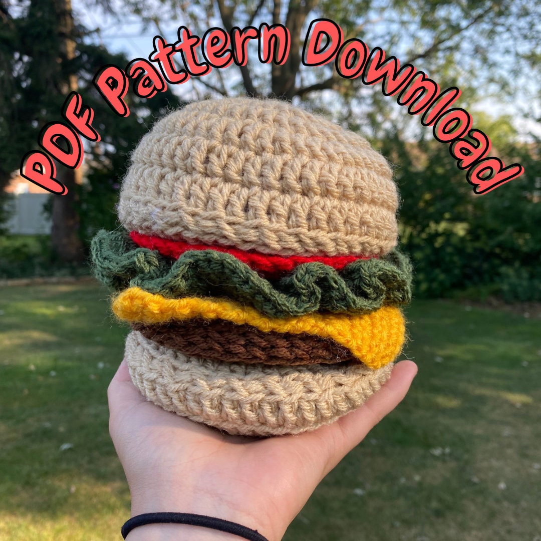Crochet Hamburger PDF Pattern Download Only - Etsy