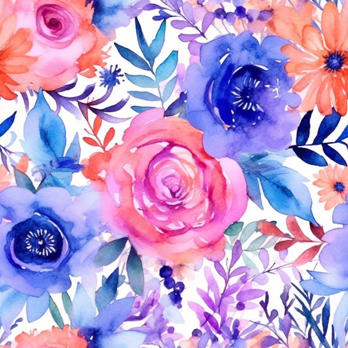 PRINTABLE | Seamless Floral Prints | Hires (300dpi) - Etsy