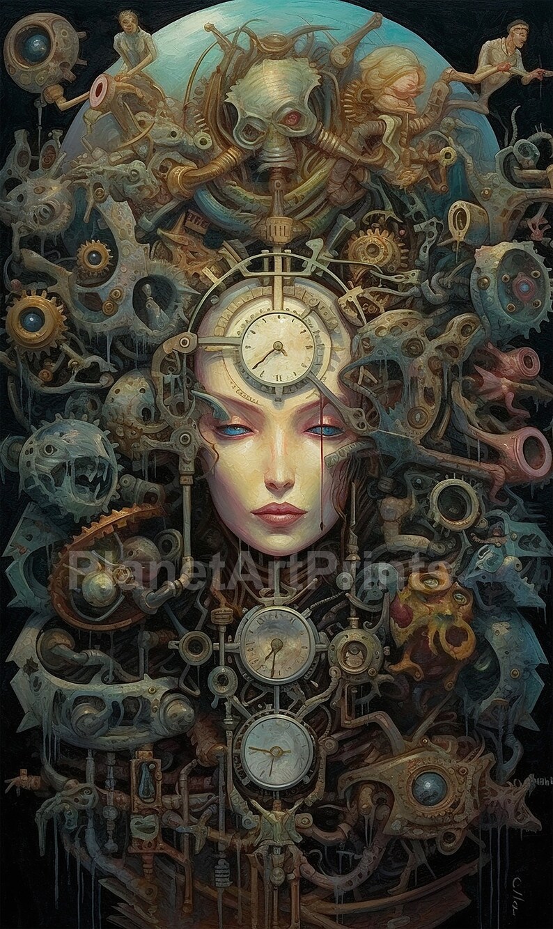 PRINTABLE ART | Surreal Style Paintings | Wall Art Decor (set of 5 ...