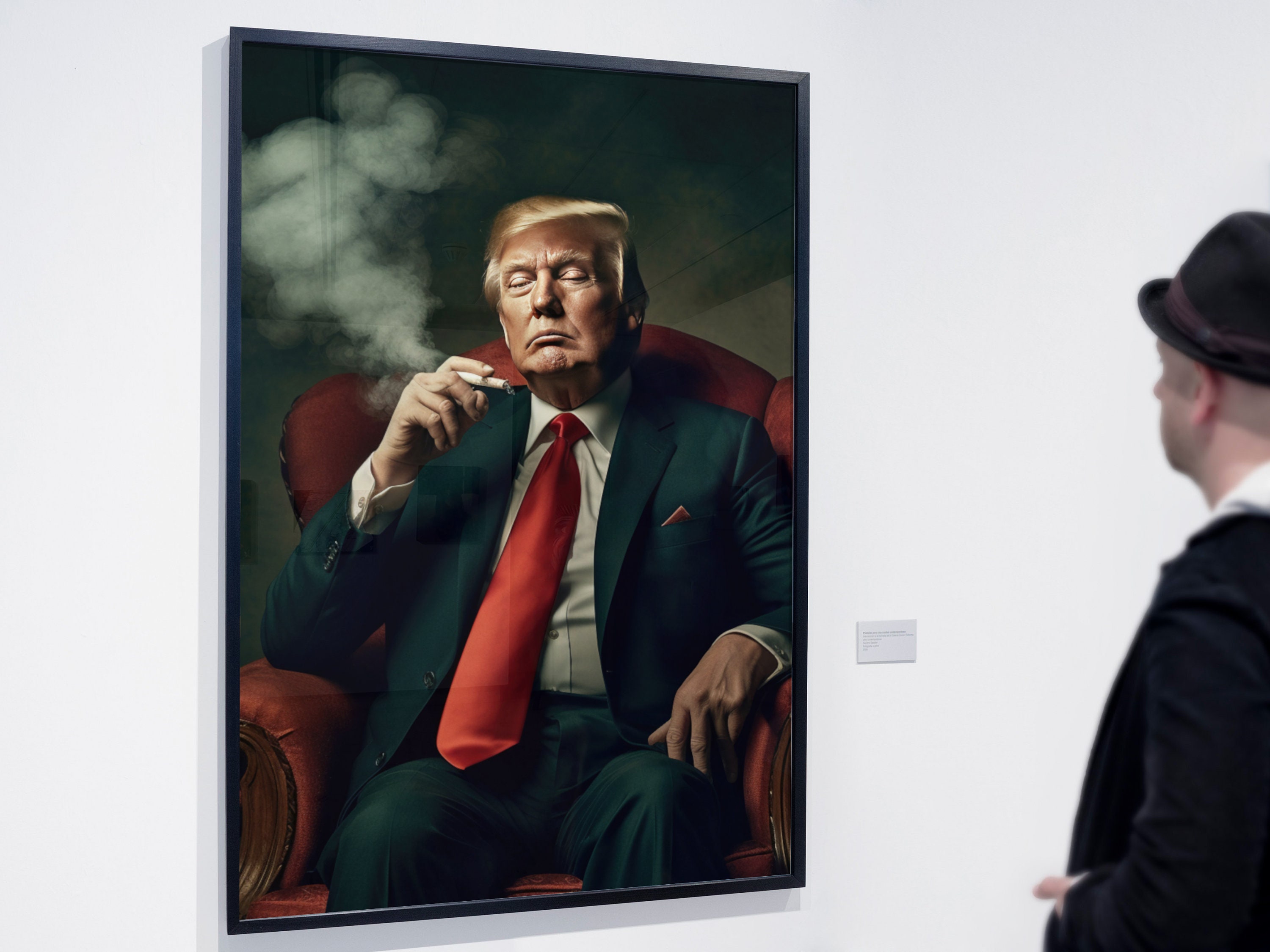 PRINTABLE ART Trump Smoking a HUGE Joint Wall Art Decor - Etsy