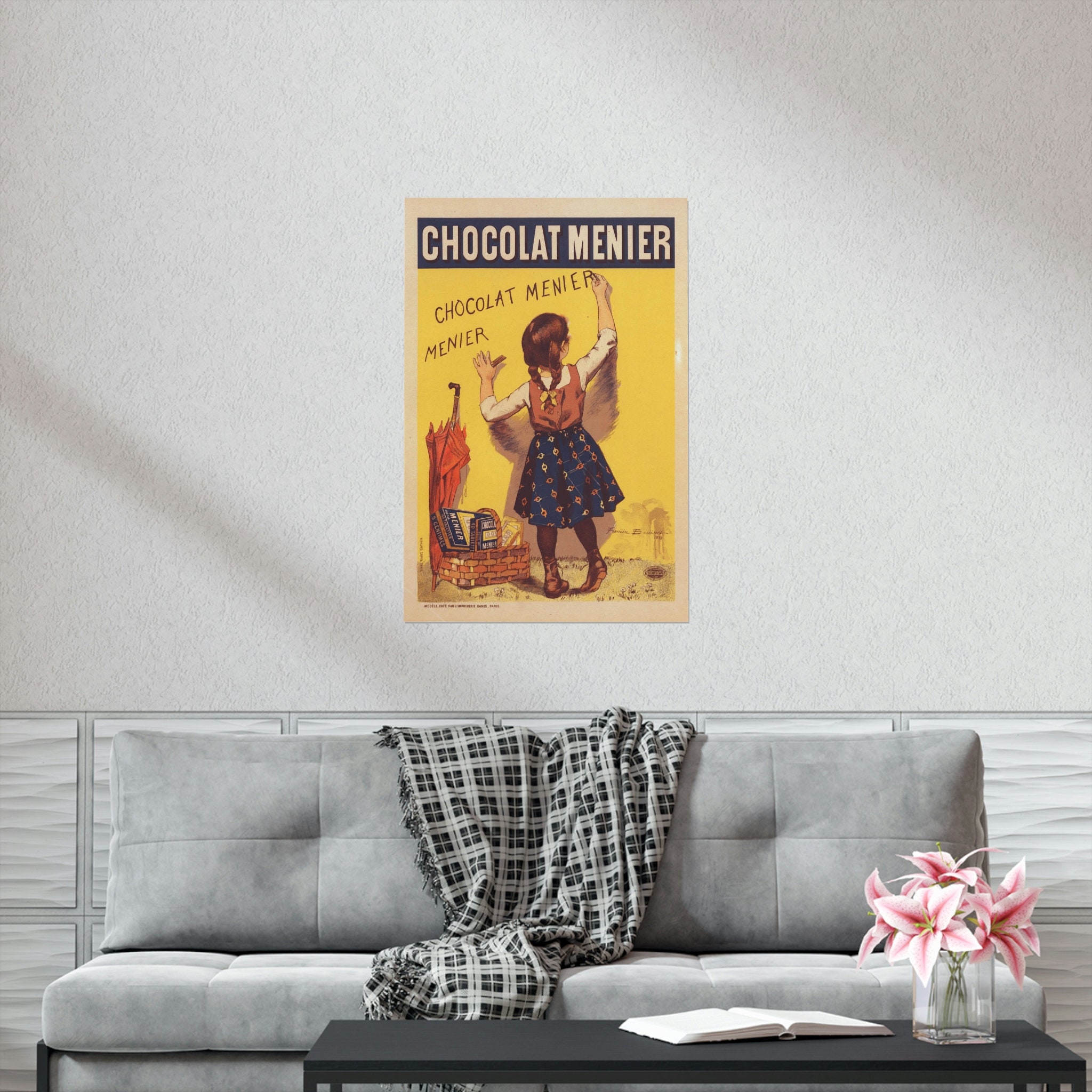 Chocolat Menier Vintage French Poster - Etsy