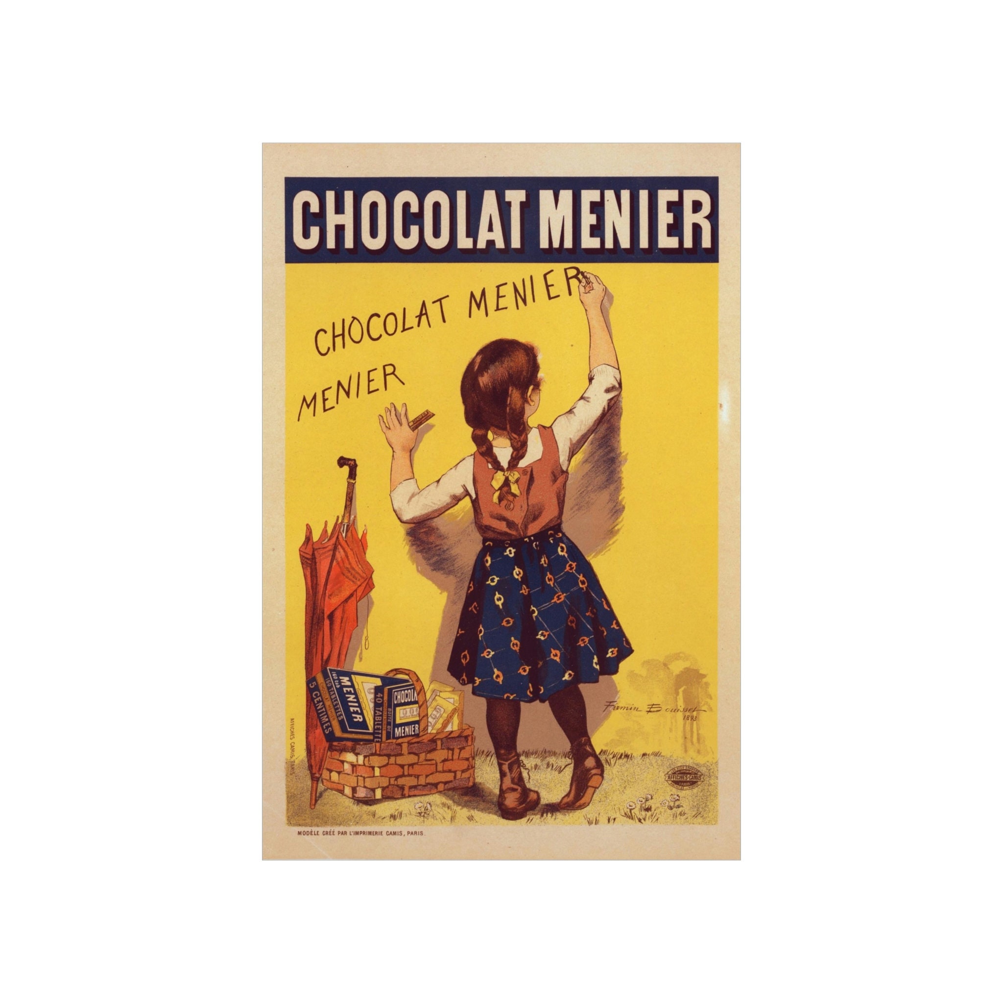 Chocolat Menier Vintage French Poster - Etsy