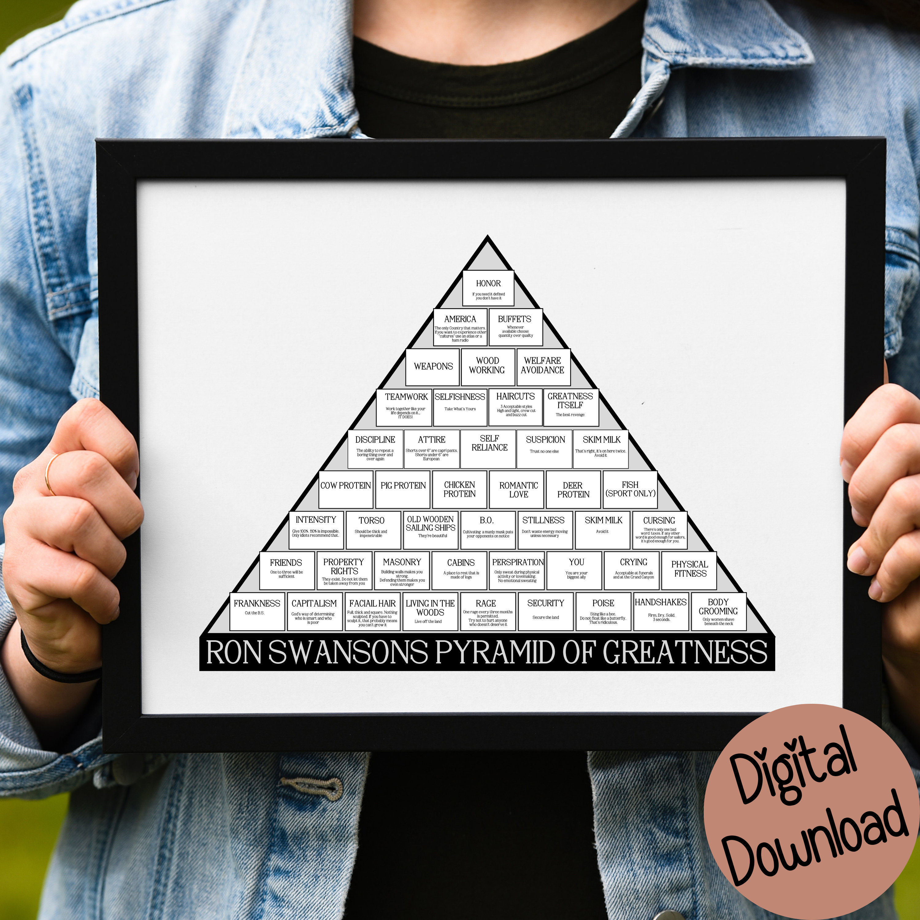 Swanson Pyramid Of Greatness Wallpaper