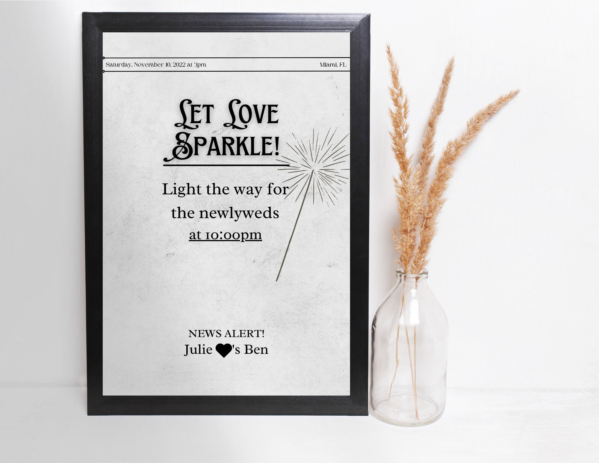 Wedding Sign Templates, Modern Wedding Reception Signs, Editable ...