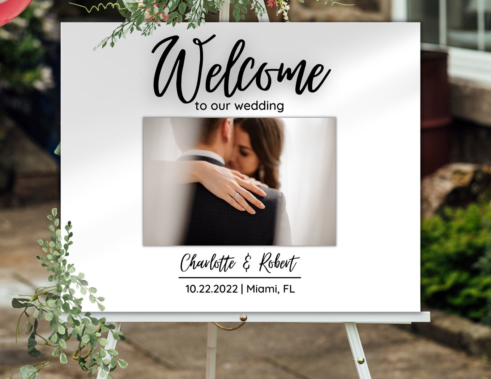 Welcome Wedding Sign, Editable Template, Modern Wedding, Welcome Poster ...