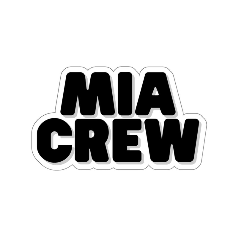 MIA Crew Sticker, Miami Crew Flight Attendant Gifts for Cabin Crew ...