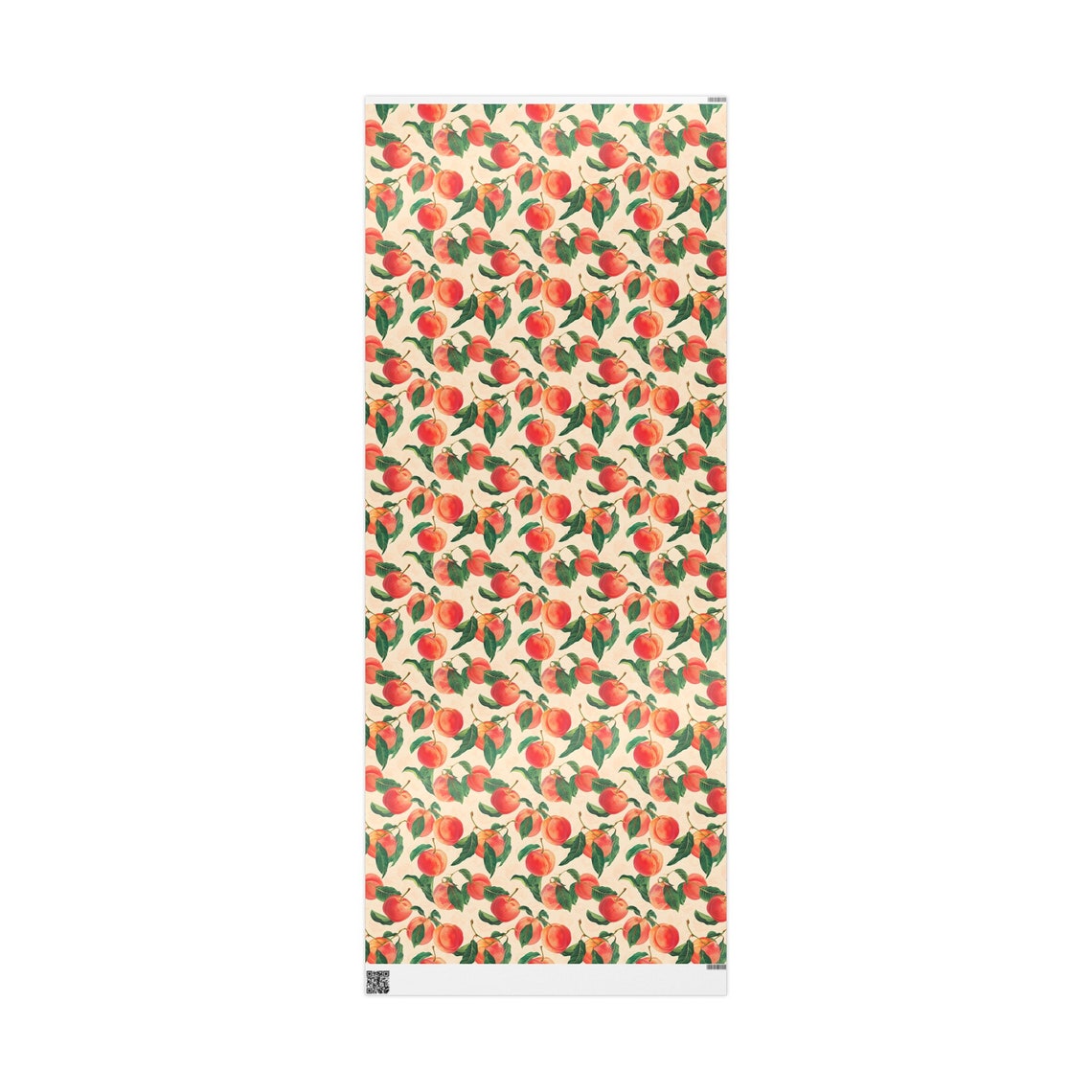 Peach Wrapping Paper, Peach Fuzz Gift Wrap, Fresh Fruit Gift Paper ...