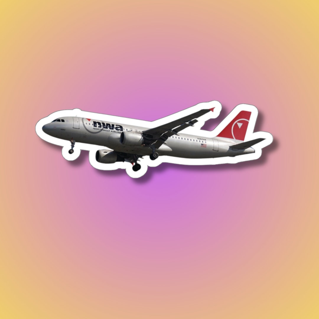 Northwest Airlines Airplane Sticker, NW Sticker, Pilot Sticker, Flight ...