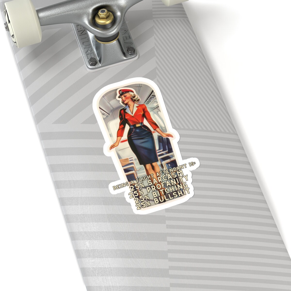 Funny Flight Attendant Sticker, Flight Attendant Humor, Funny Airline ...