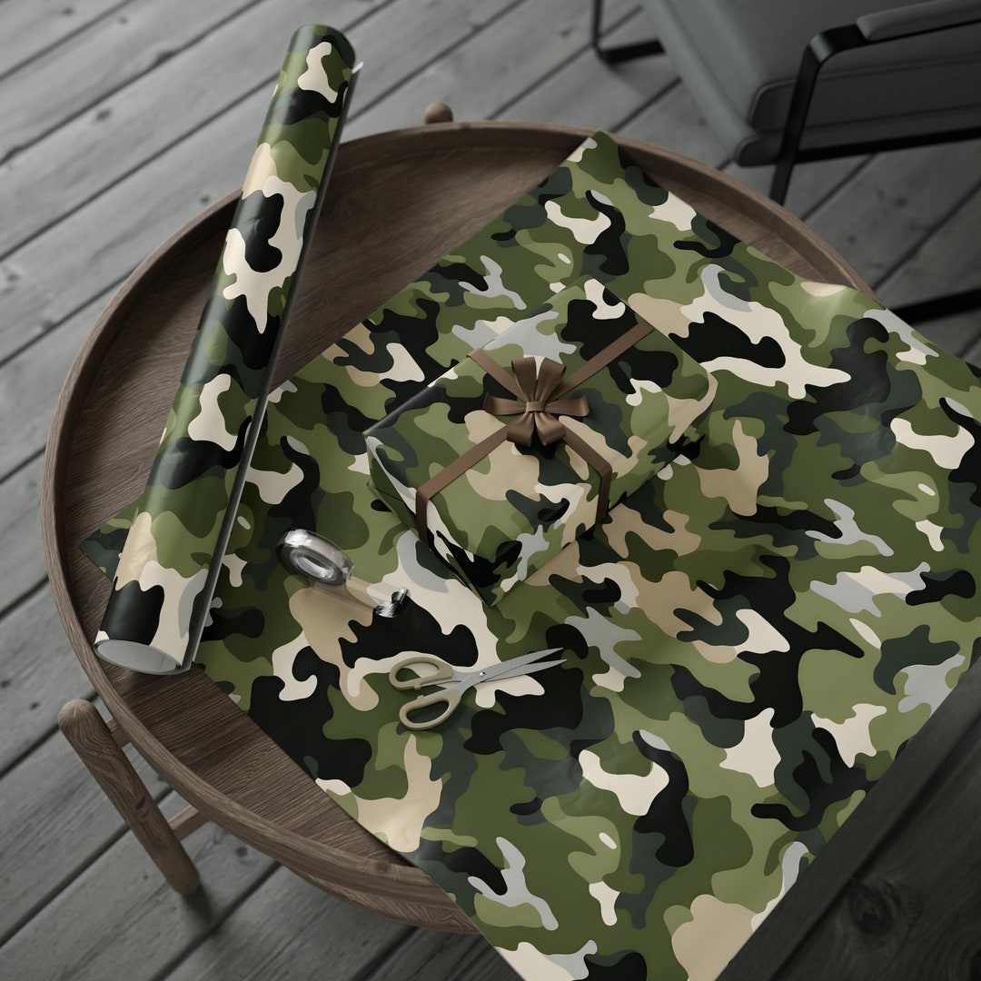 Camouflage Wrapping Paper Rolls, Elegant Gift Wrap, Outdoor Hunter ...