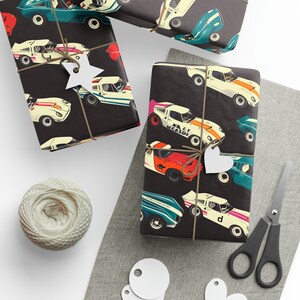 Race Car Themed Wrapping Paper for Birthdays, Christmas, Race Car Gift ...