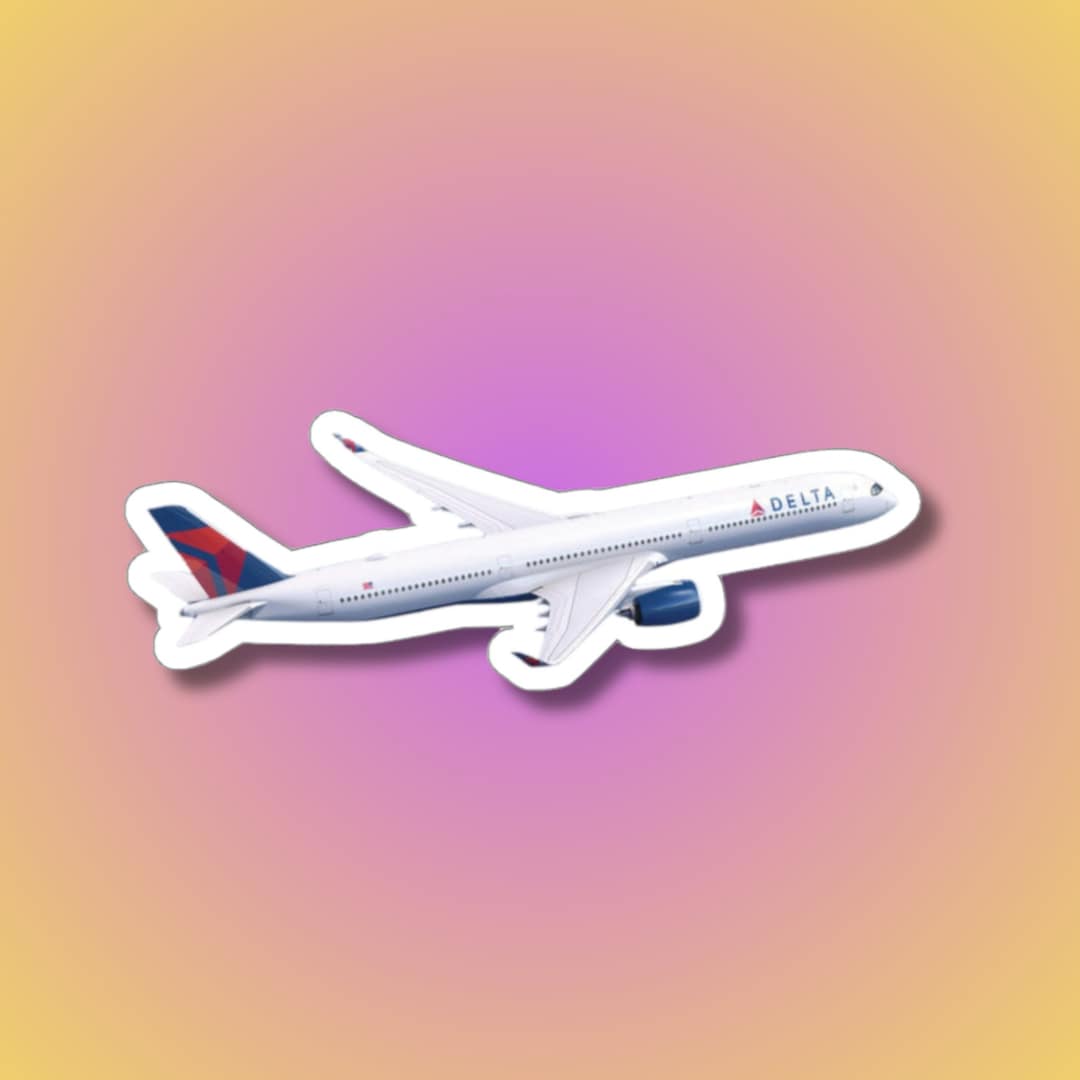 Delta Airlines Airplane Sticker, DAL Sticker, Pilot Sticker, Flight ...