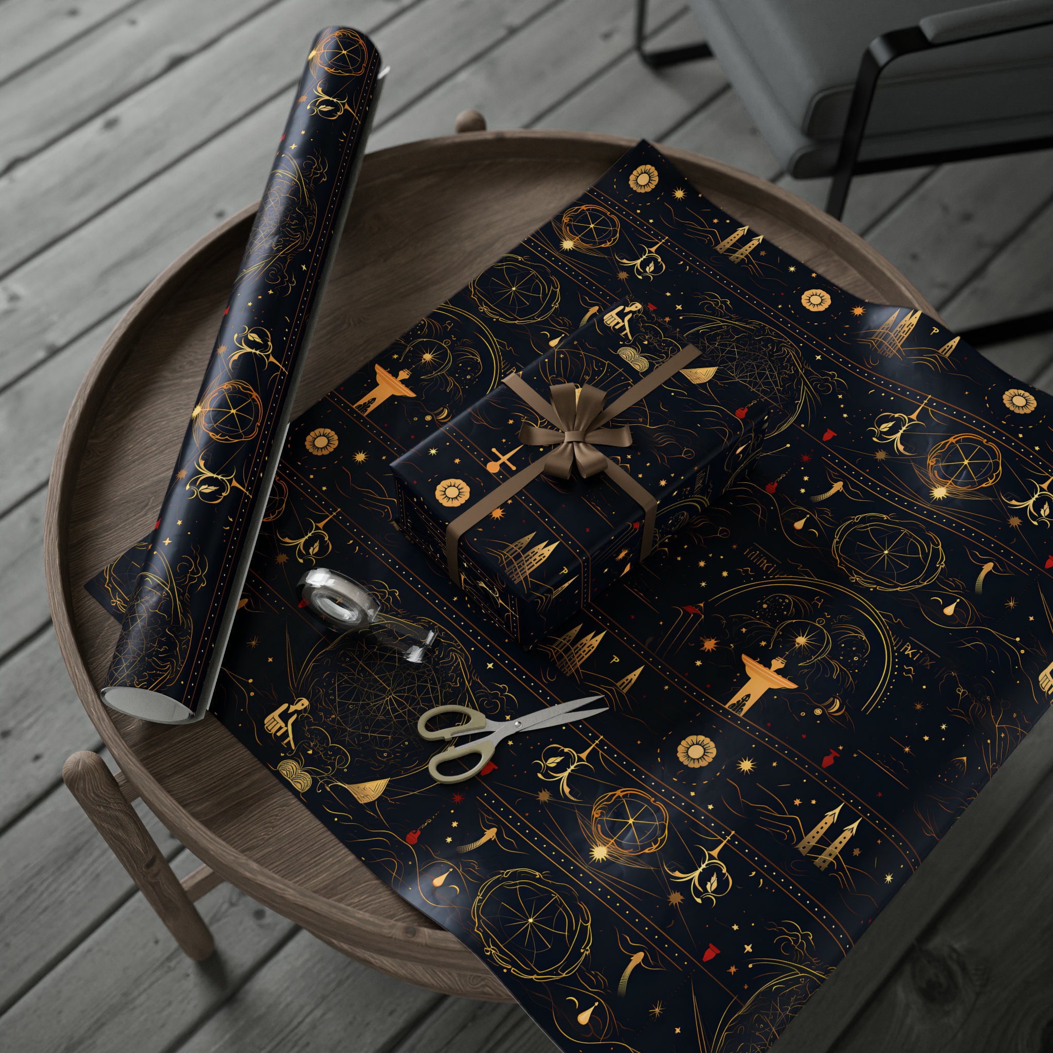 Tarot Card Themed Wrapping Paper Rolls Christmas / Birthday - Etsy