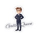 Galley Queen Flight Attendant Humor Sticker, LGBTQ Flight Attendant ...