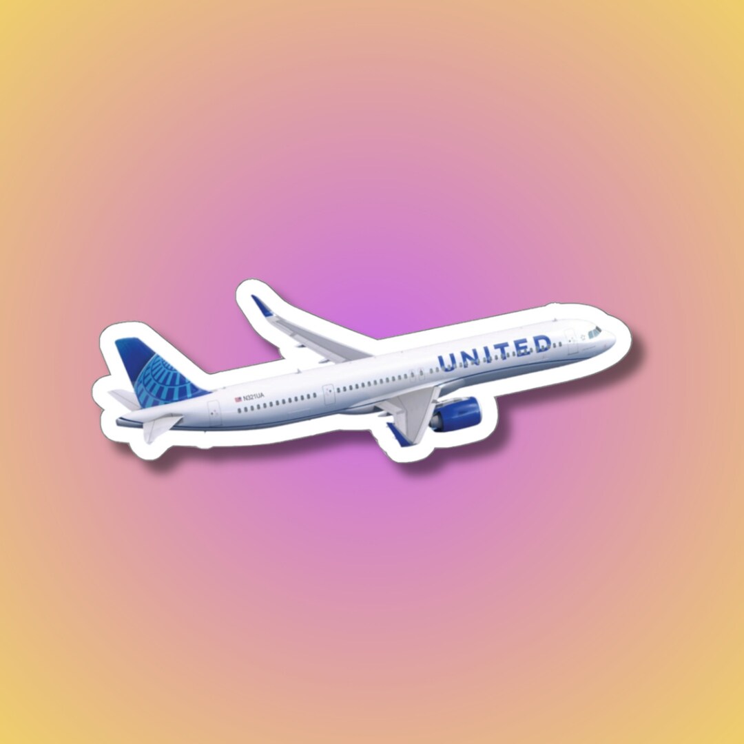 United Airlines Airplane Sticker, UAL New Livery Sticker, Pilot Sticker ...