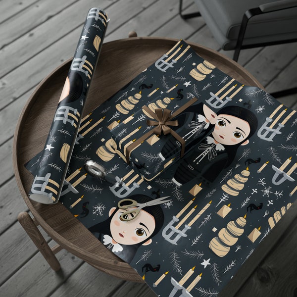 Wednesday Addams Wrapping Paper - Etsy