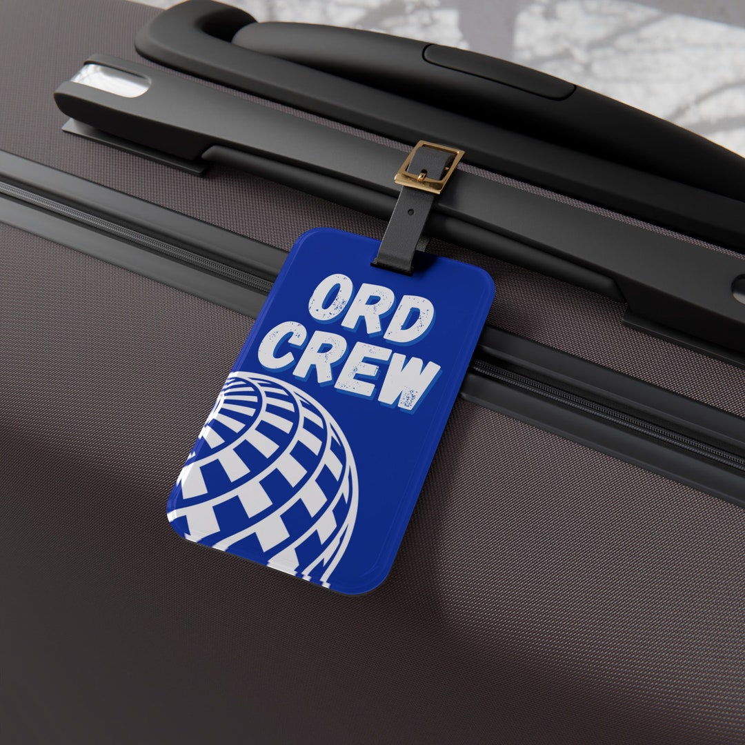 United Airlines Crew Luggage Tag, Flight Attendant Bag Tag, Flight ...