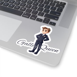 Galley Queen Flight Attendant Humor Sticker, LGBTQ Flight Attendant ...