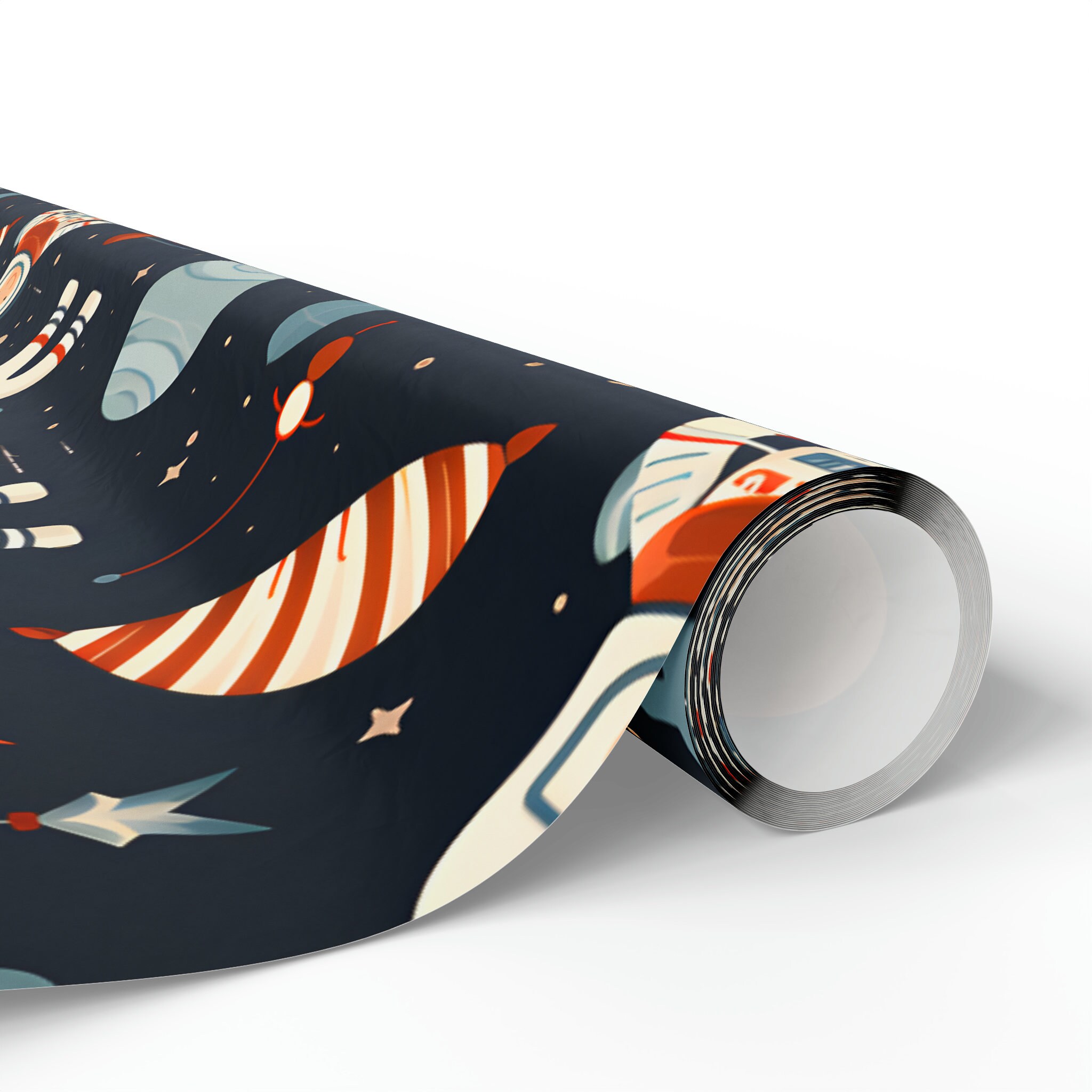 Space Themed Wrapping Paper Astronaut Themed Gift Wrap - Etsy