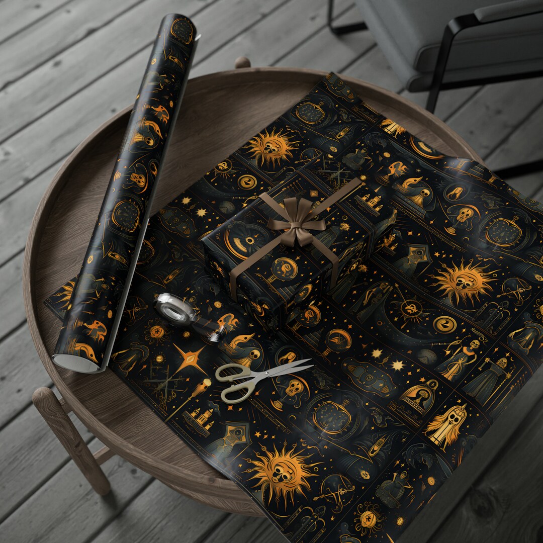 Tarot Card Themed Wrapping Paper Rolls Christmas / Birthday - Etsy