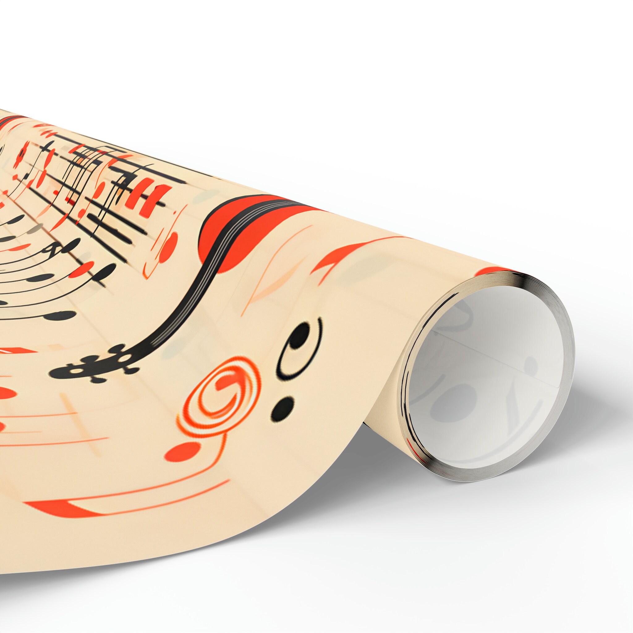 Music Theory Wrapping Paper Music Birthday Holiday Gift Wrap, Music ...