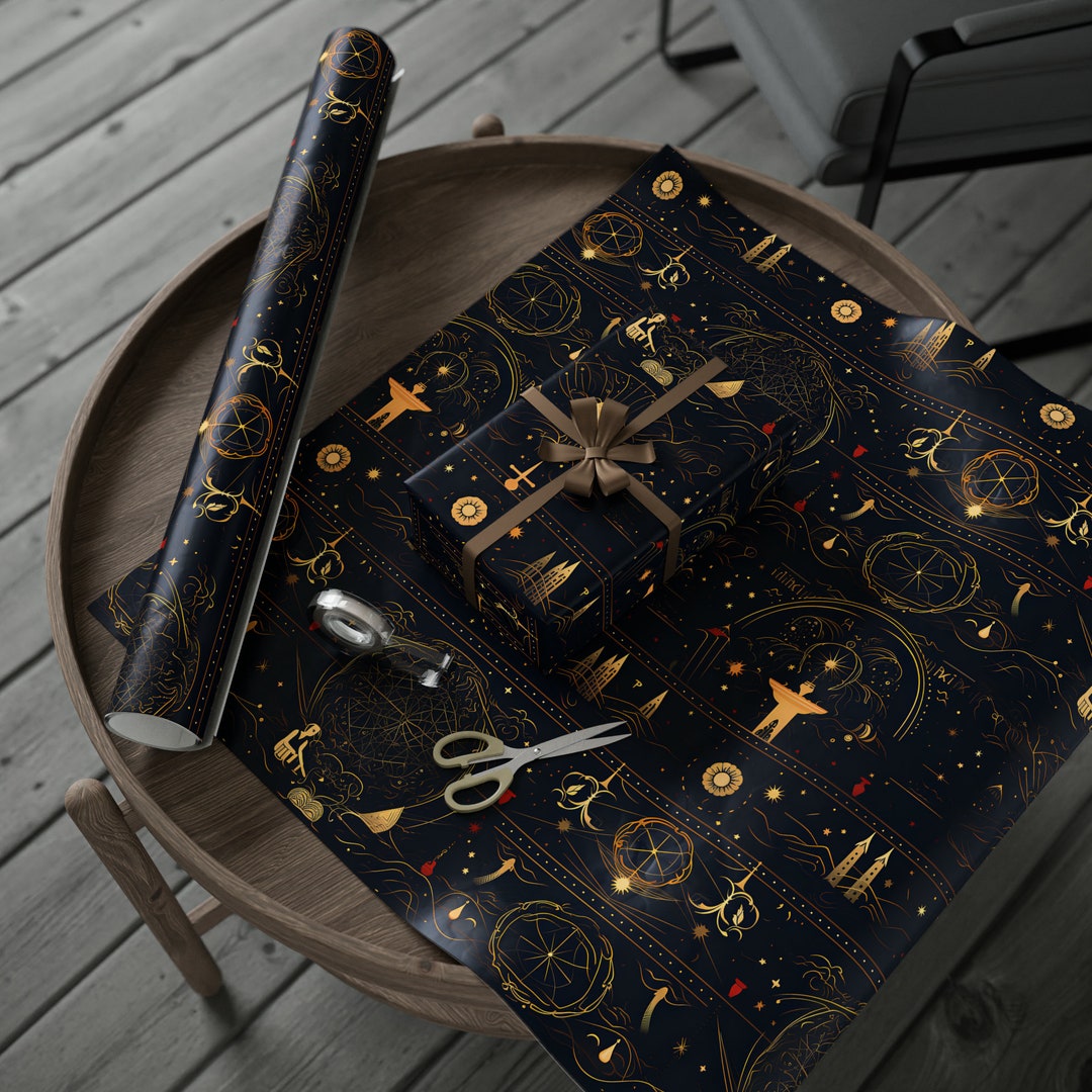 Tarot Card Themed Wrapping Paper Rolls, Christmas / Birthday Gift Wrap ...